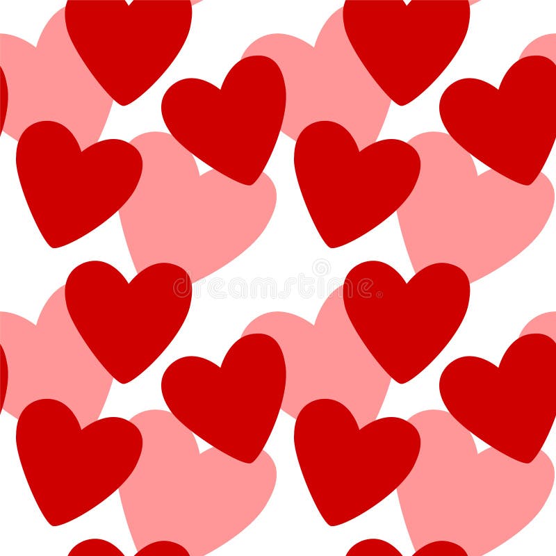 Seamless Texture with Hearts Stock Vector - Illustration of design ...