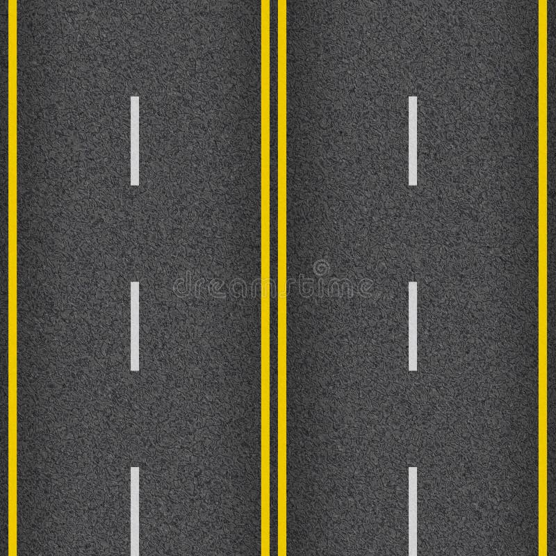 Seamless Texture Highway Asphalt Stock Illustration - Illustration of ...