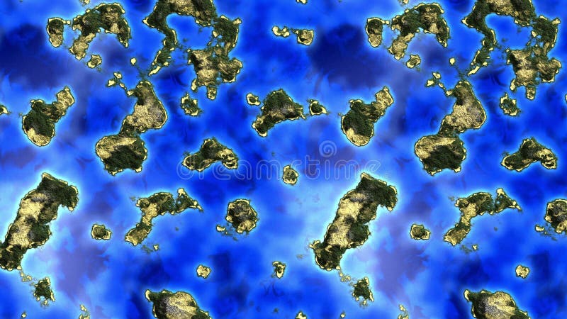 Seamless Texture Land and Sea 3D Illustration Stock Video - Video of ...