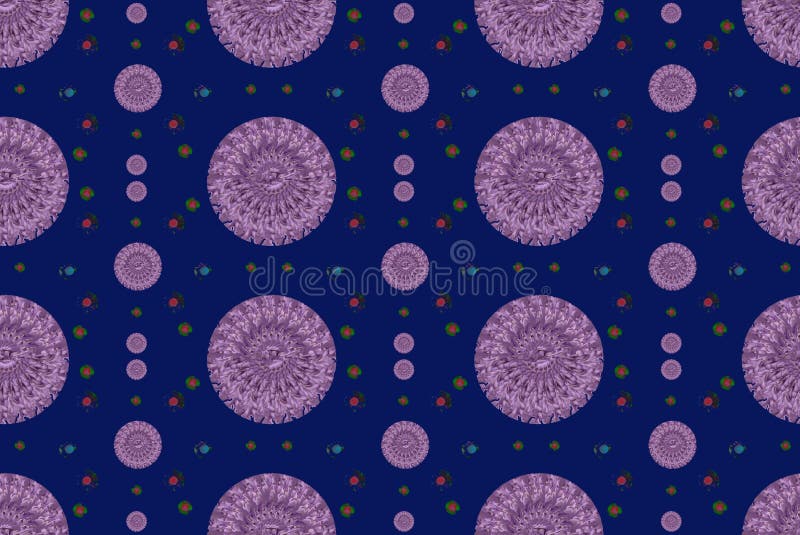 Seamless Texture with Large Purple Round Disks Stock Photo - Image of ...