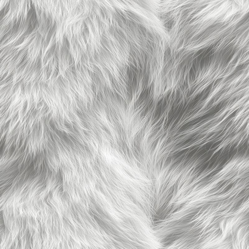 Seamless Texture of Long-haired White Arctic Wolf Fur Stock Photo ...
