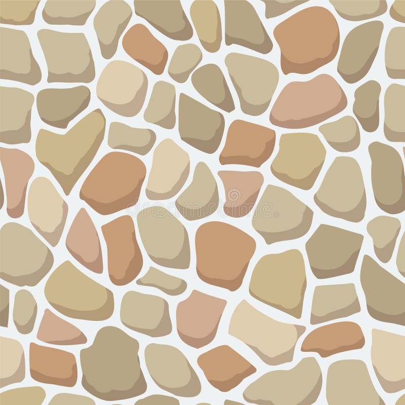 Rubble masonry seamless stock vector. Illustration of fortress - 21919245