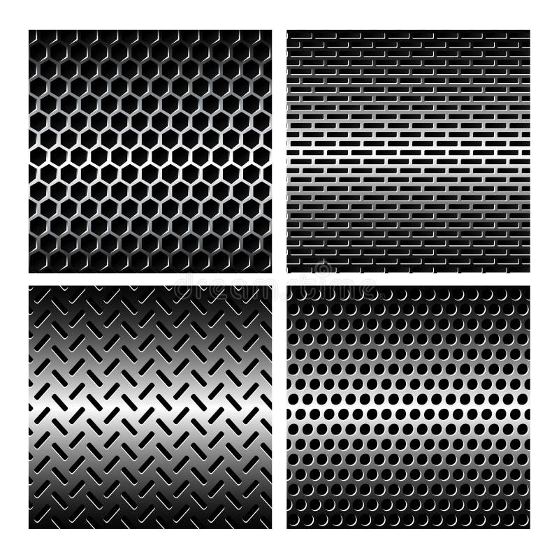 Seamless Texture Metal Grid Background Stock Vector - Illustration of ...