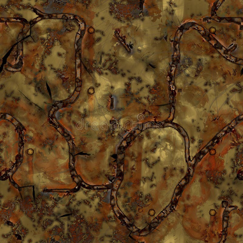 Seamless Texture Metal Rust Scratches Plate Panel Illustration Stock ...