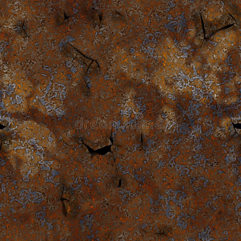 Seamless Texture Metal Rust Scratches Plate Panel Illustration Stock ...