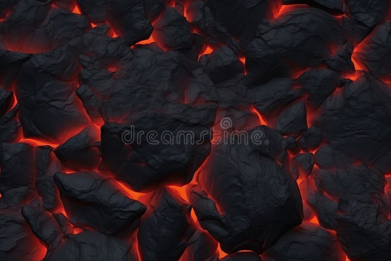Volcanic Rock As Formed Lava with Rough and Solid Stones Vector Set ...