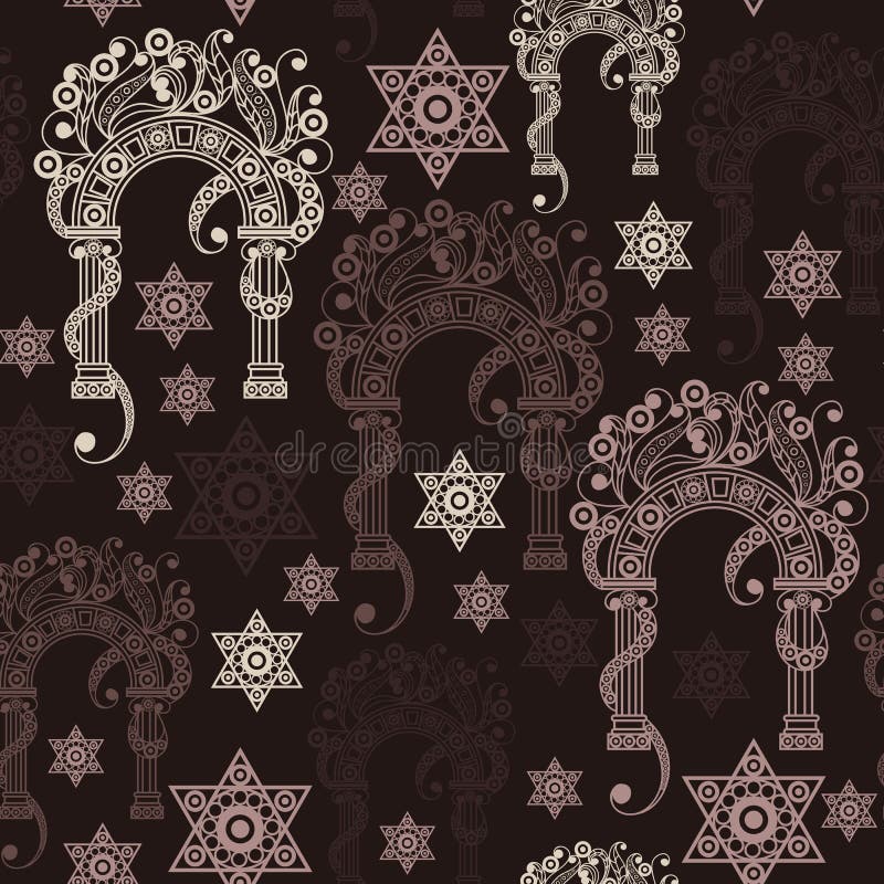 Seamless Texture with Occult Symbol 7 Stock Vector - Illustration of ...