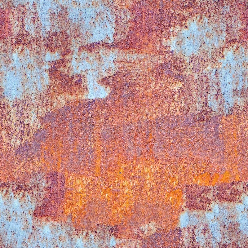 Metallic Old Wall with Rust. Grunge Texture Stock Image - Image of ...