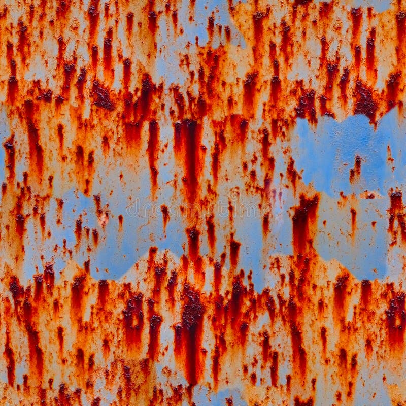 Metallic Old Wall with Rust. Grunge Texture Stock Image - Image of ...