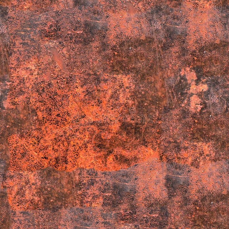 Metallic Old Wall with Rust. Grunge Texture Stock Image - Image of ...