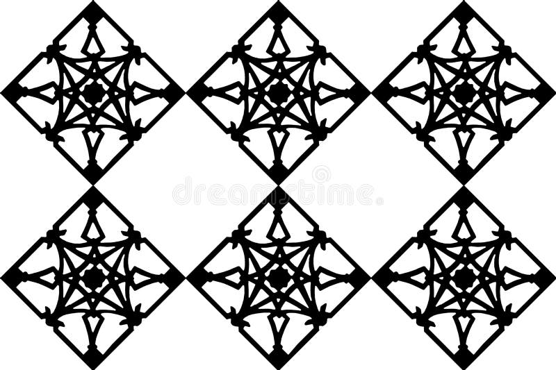 Seamless Texture of Ornate Latticework Pattern, 3D Bump Illustration ...