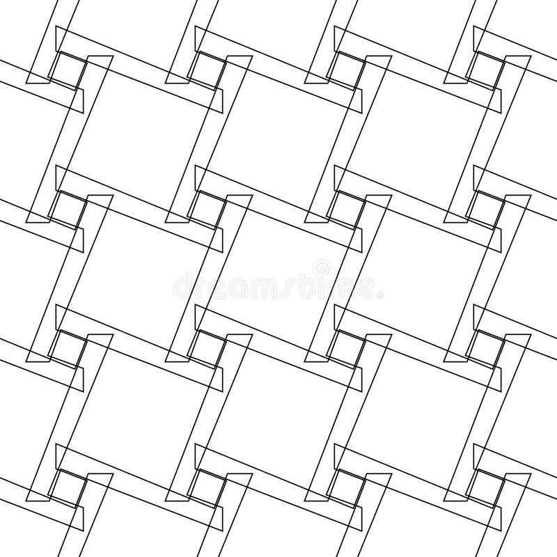 1762 Seamless Texture with Outline Geometric Forms , Modern Stylish ...
