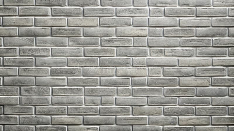 A Seamless Texture of Pale Gray Rectangular Bricks Forming a Solid Wall ...