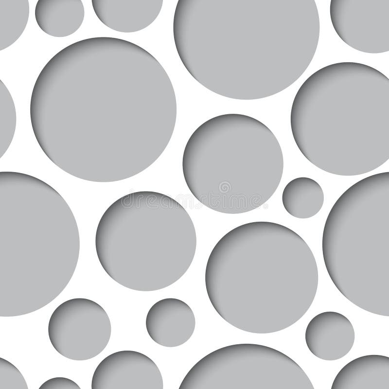 Seamless Texture - Paper Cut Circles. Stock Illustration - Illustration ...