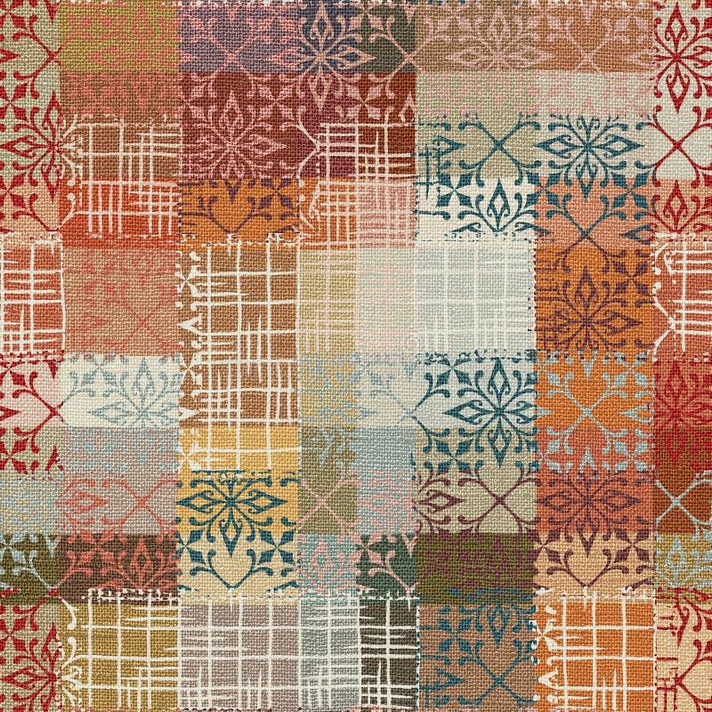 Rug Seamless Texture with Ethnic Pattern, Fabric Texture, Grunge ...