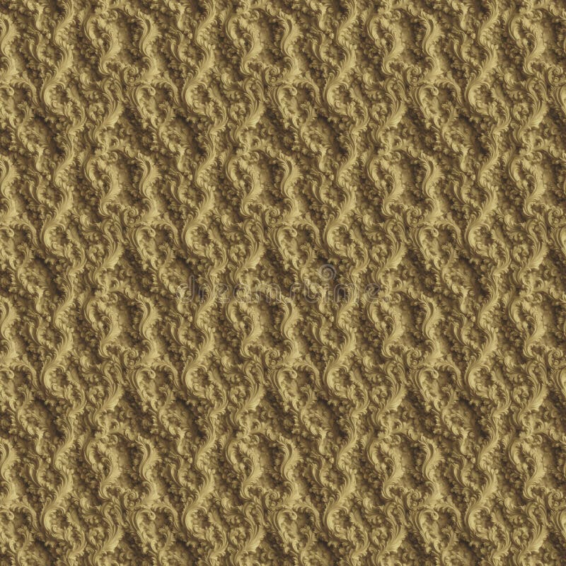 Seamless Texture Pattern in Baroque and Rococo Style Stock Illustration ...