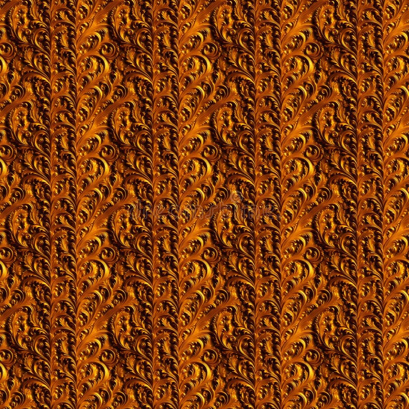 Seamless Texture Pattern in Baroque and Rococo Style Stock Illustration ...