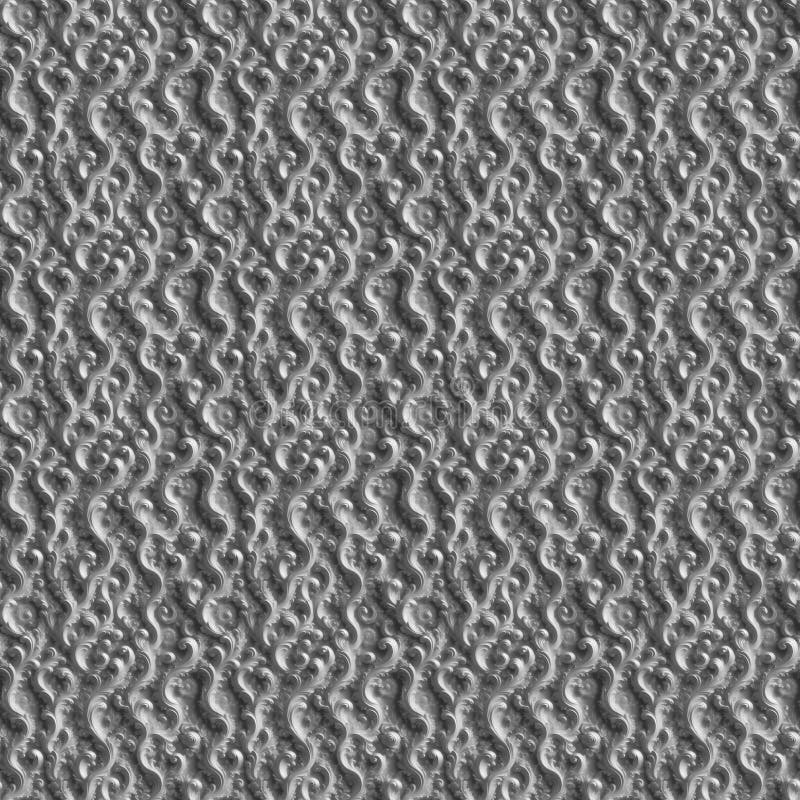 Seamless Texture Pattern in Baroque and Rococo Style Stock Illustration ...