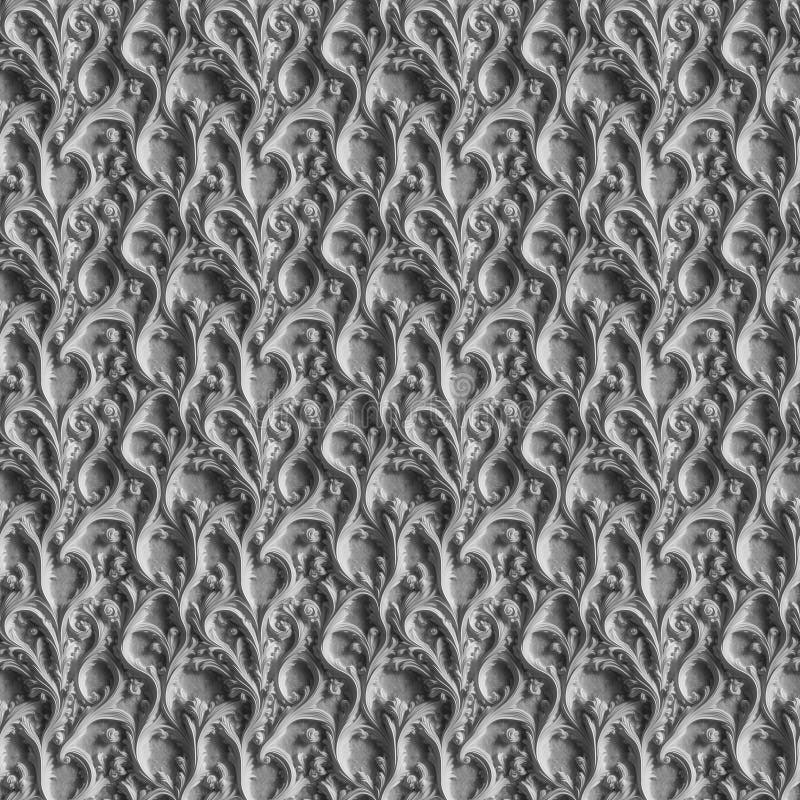 Seamless Texture Pattern in Baroque and Rococo Style Stock Illustration ...