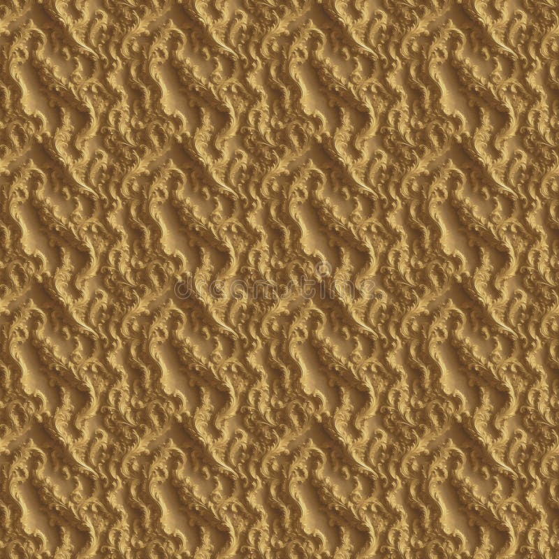 Seamless Texture Pattern in Baroque and Rococo Style Stock Illustration ...