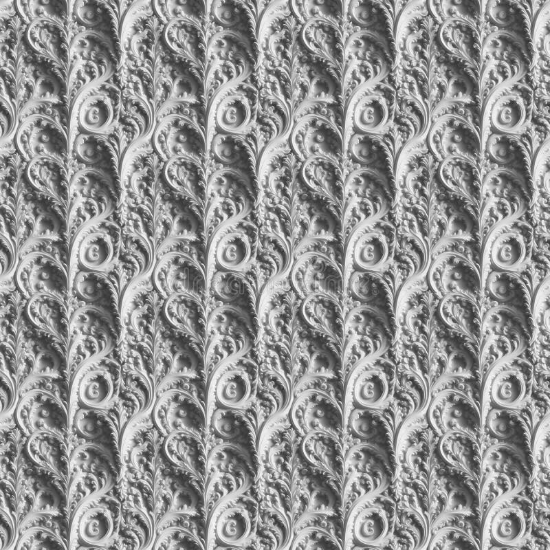 Seamless Texture Pattern in Baroque and Rococo Style Stock Illustration ...