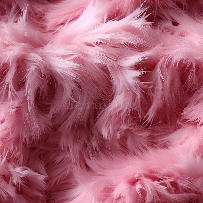 Seamless Texture Pattern of Pink Wool Made of Artificial Fluffy Sheep Animal Fur Stock Image ...