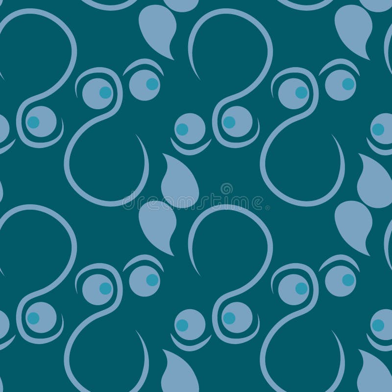 Seamless Texture, Pattern on a Square Background - Face, Look, Surprise ...