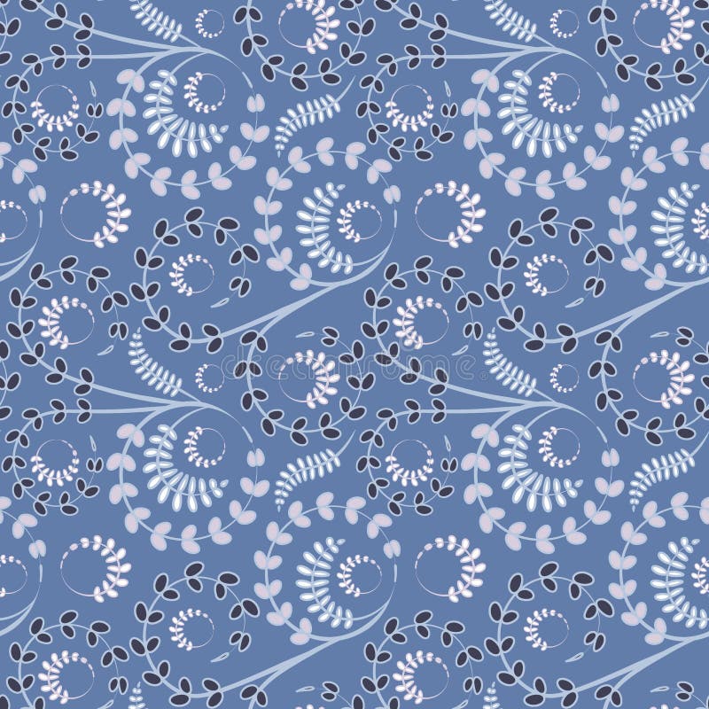 Seamless Texture, Pattern on a Square Background - Flowers and Leaves ...