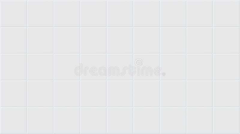 Seamless Texture Pattern of White Tile Floor or Wall Stock Vector ...