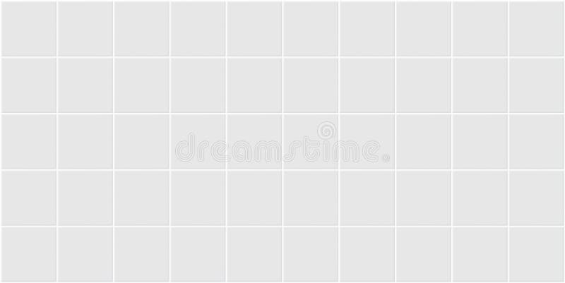 Seamless Texture Pattern of White Tile Floor or Wall Stock Vector ...