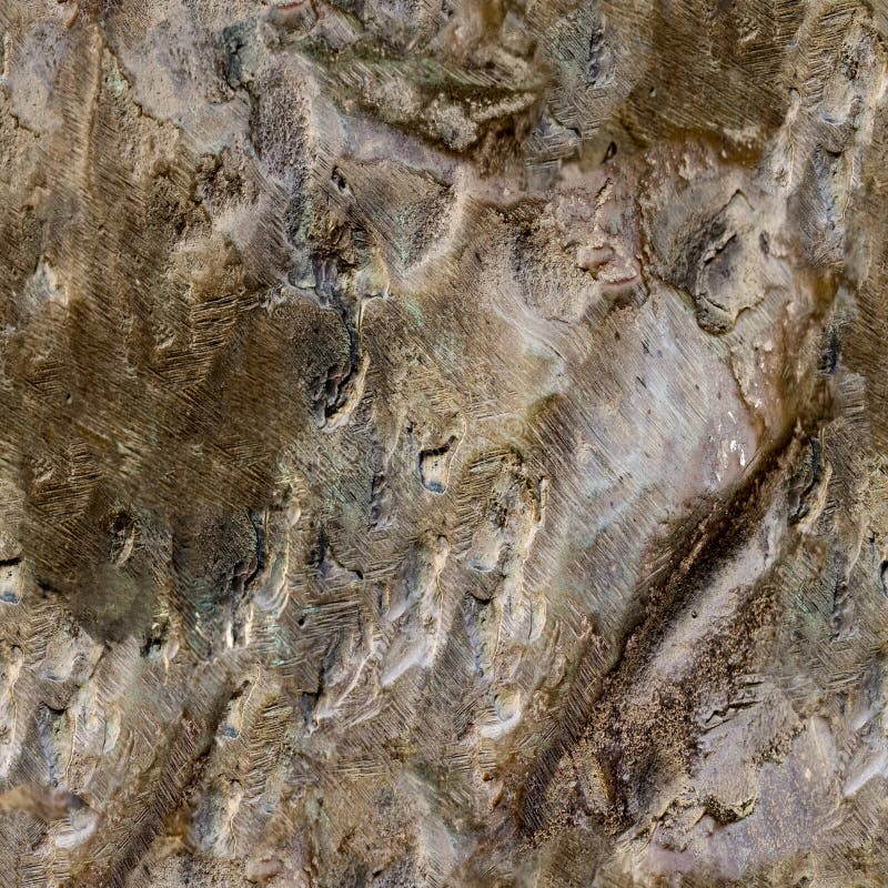 Seamless Texture Photo of Bronze Surface Stock Image - Image of folds ...