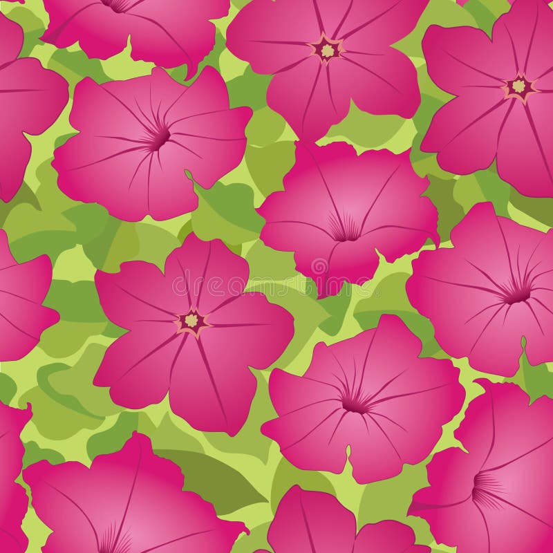 Seamless Texture with Pink Flowers Stock Vector - Illustration of ...