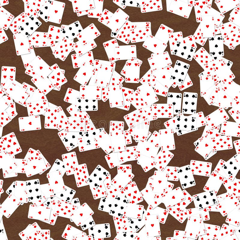 Seamless Texture Of Playing Cards Stock Illustration - Illustration of ...