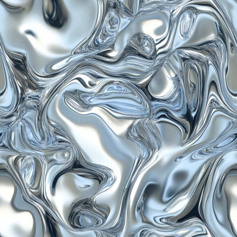 Seamless Texture of Polished Aluminum, Smooth Reflective Silver Surface ...