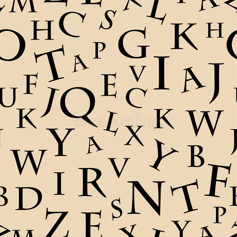 Letters Different Slope Alphabet Stock Vector - Illustration of modern ...