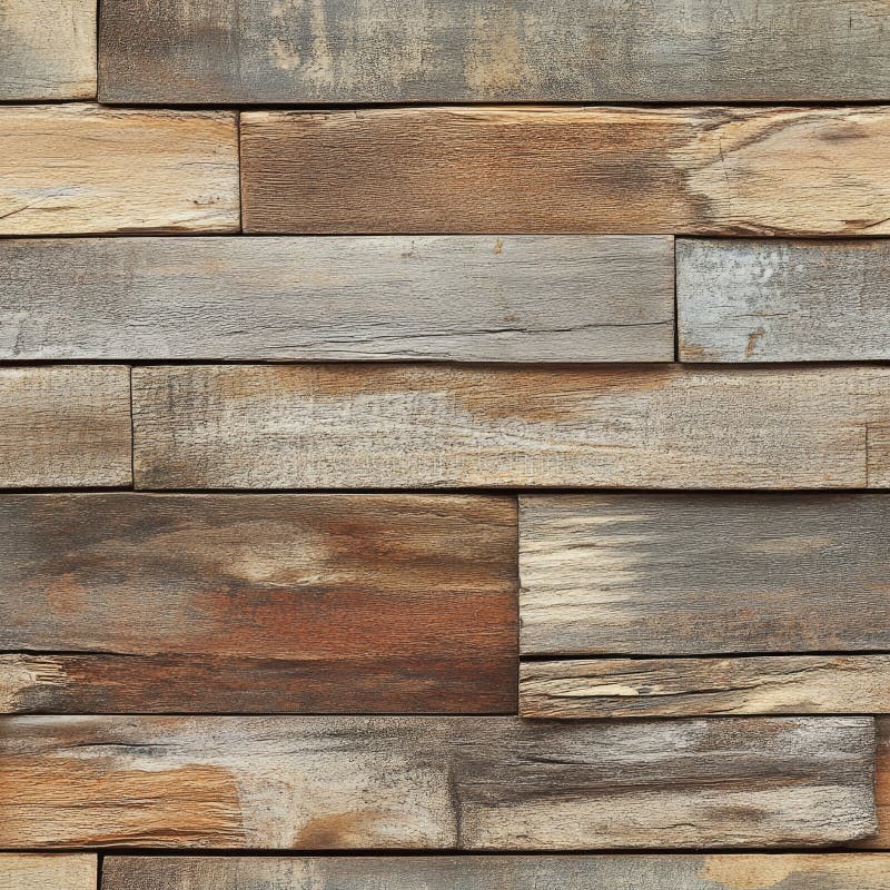 Seamless Texture of Reclaimed Wood Stock Photo - Image of plank, rustic ...