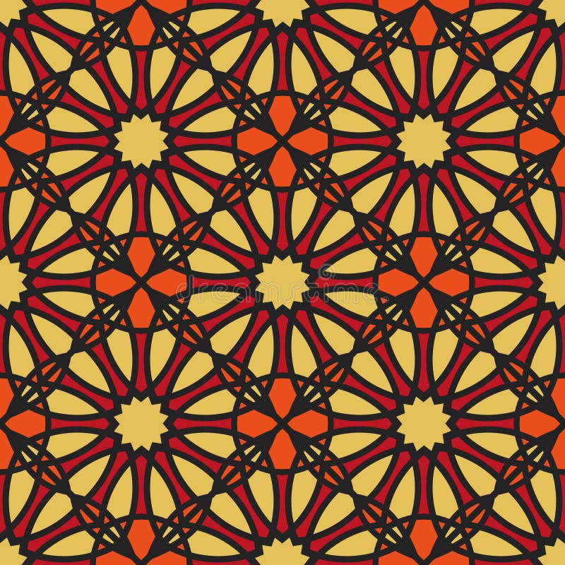 Vector Asian Geometric Pattern Stock Vector - Illustration of ancient ...