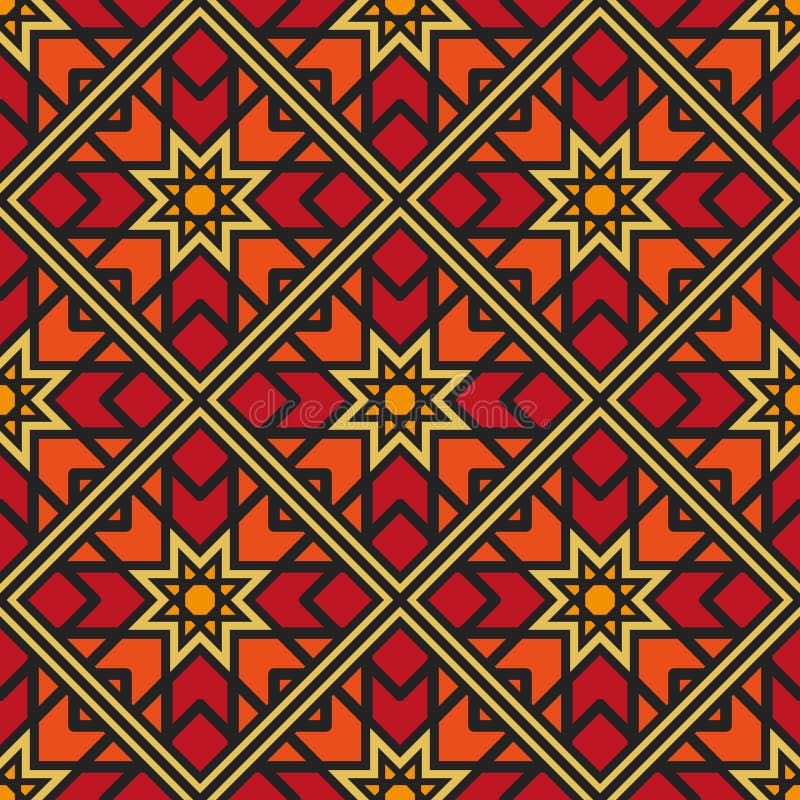 Vector Asian Geometric Pattern Stock Vector - Illustration of paper ...