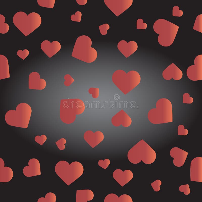 Seamless Texture from Red Hearts Stock Vector - Illustration of ...