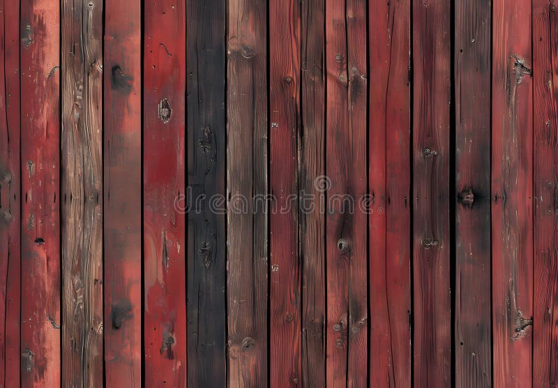 Rustic Red Wood Slat Seamless Texture Stock Illustration - Illustration ...