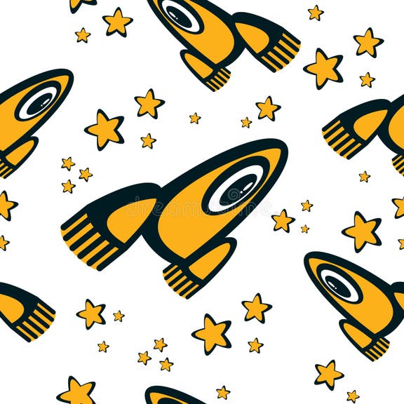 Seamless texture rocket stock vector. Illustration of seamless - 83273105