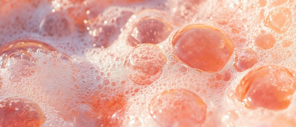 Seamless Texture of Rose Champagne with Fine Bubbles Creating an ...