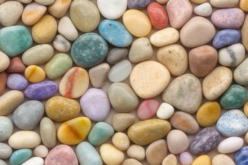 Seamless Texture of Rounded Multi-colored Marble Stones for Design, AI ...