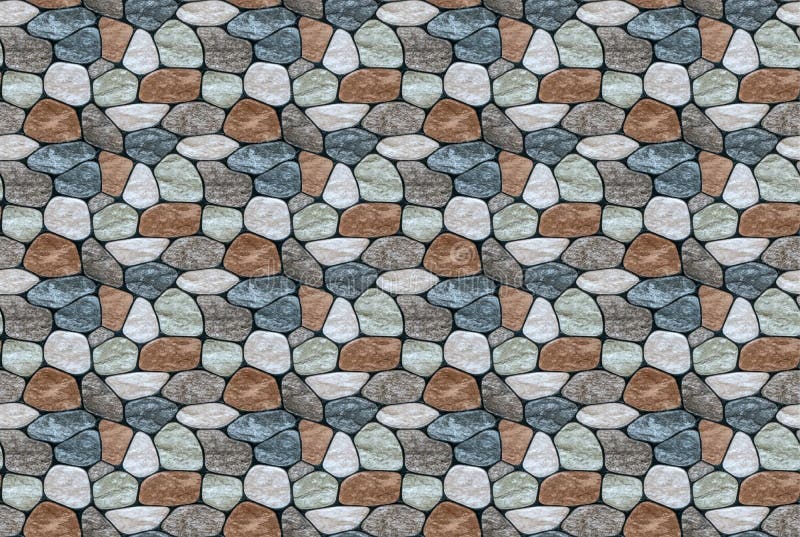 Seamless Texture of Rounded Multi-colored Marble Stones. Stock Photo ...