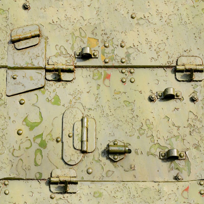 Seamless Texture of Rusty Armor with Rivets and Hinges Stock Image ...