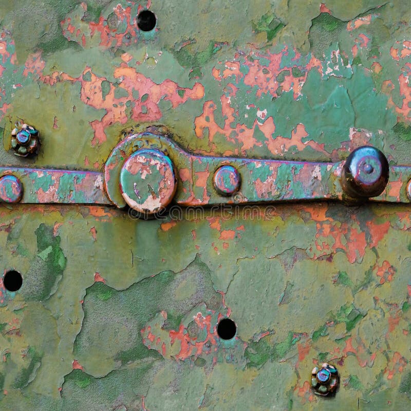 Seamless Texture of Rusty Armor with Rivets Stock Image - Image of ...
