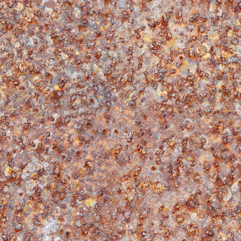 Seamless Texture - Rusty Iron Sheet Stock Photo - Image of brown ...