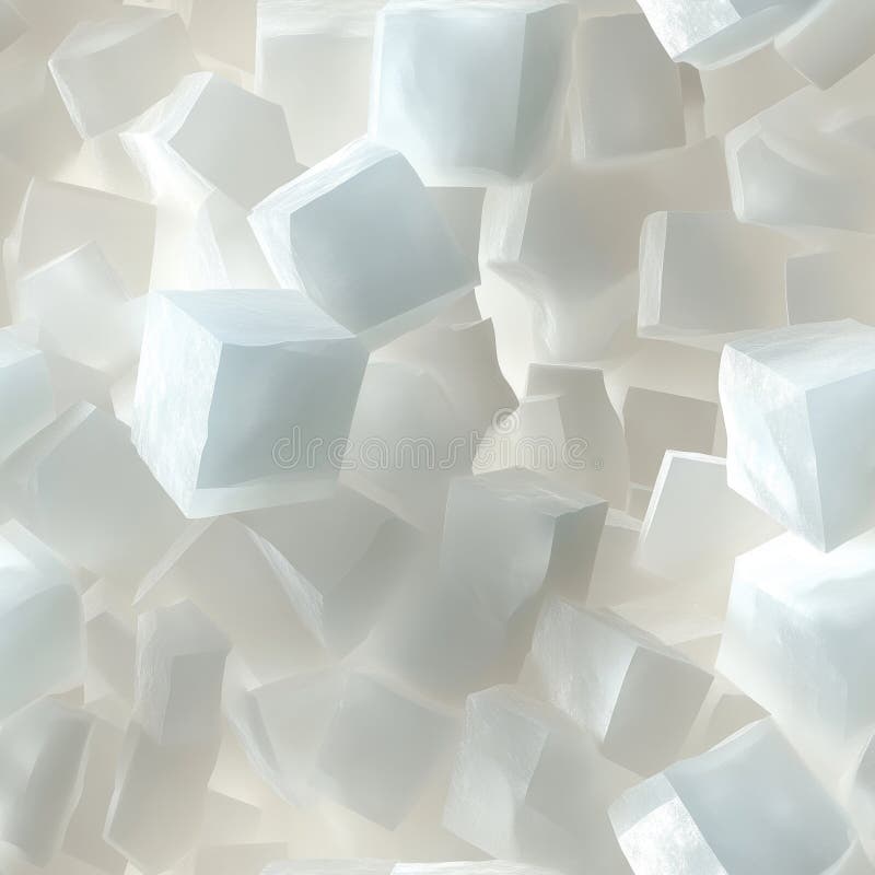 Seamless Texture of Salt Crystal Formations, White and Translucent ...