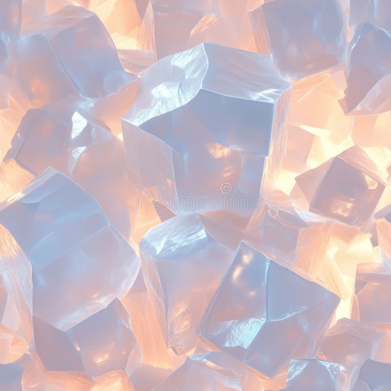 Seamless Texture of Salt Crystal Formations, White and Translucent ...