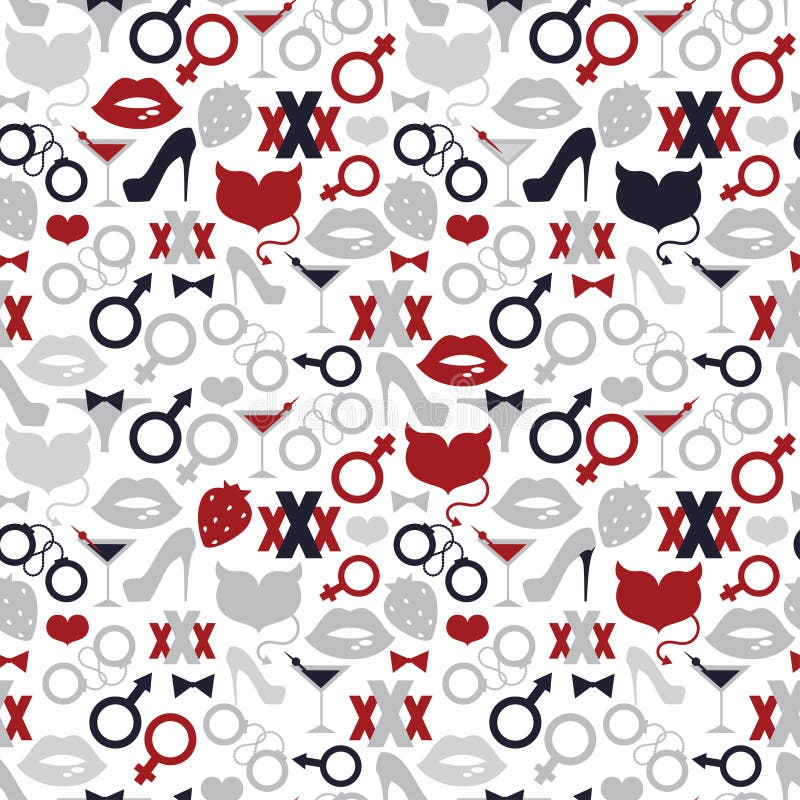 Seamless Texture with Icons Stock Vector - Illustration of collection ...